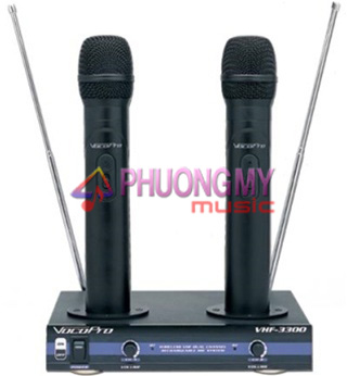 VocoPro VHF-3300 Dual Wireless Rechargable Mic System